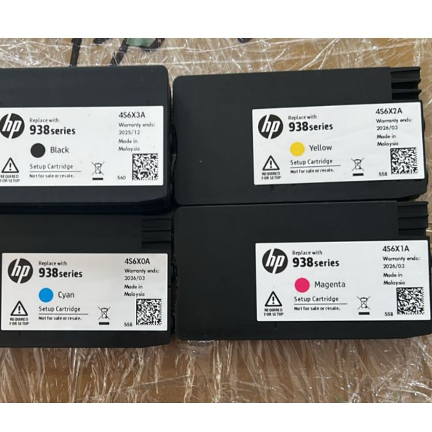 (No Box) HP 938 High Yield Black/Cyan/Magenta/Yellow Ink Cartridge 100% ...