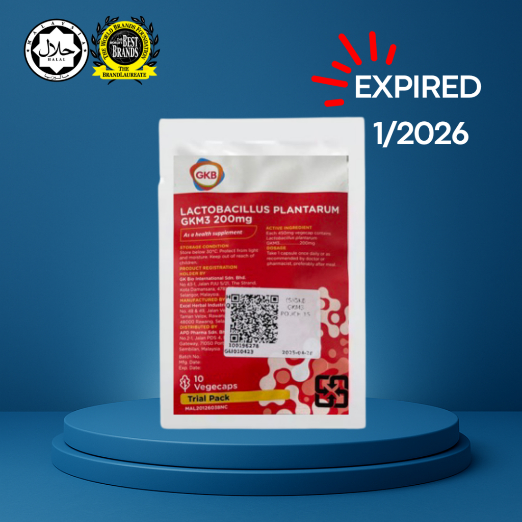 GKB LACTOBACILLUS PLANTARUM GKM3 200MG 10S | Shopee Malaysia