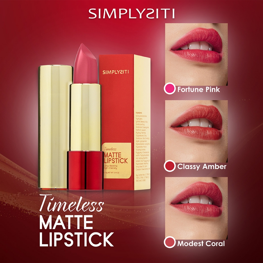 SimplySiti Timeless Lipstick - Exclusive Comfortable Lightweight Semi ...