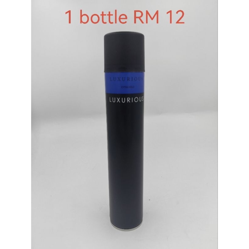 LUXURIOUS Extra Strong Hold Hair Spray 420ml BLUE (JAPAN) *(West Malaysia ONLY)* | Shopee Malaysia