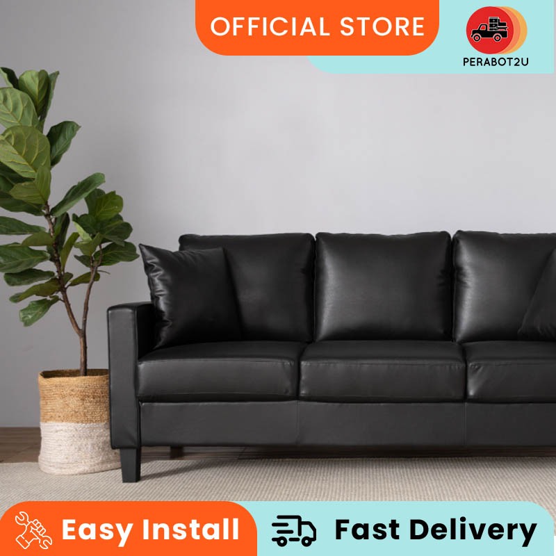 P2U STAREX Sofa 2 Seater Fabric & PVC/ Sofa 2 Seater / Fabric Sofa ...
