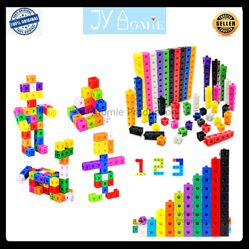 Block Toys for Kid Cube 100 pieces Block Number Block Math Number Block ...
