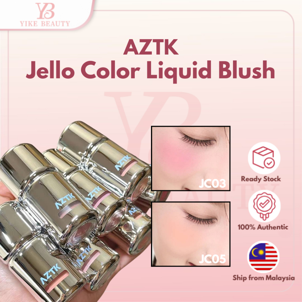 AZTK Jello Color Liquid Blush Matte Natural Multi-purpose Highlighter ...