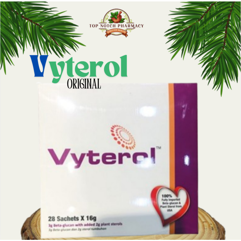 Vyterol Beta Glucan Plus Plant Sterol Sachets Original (16g x 28's ...