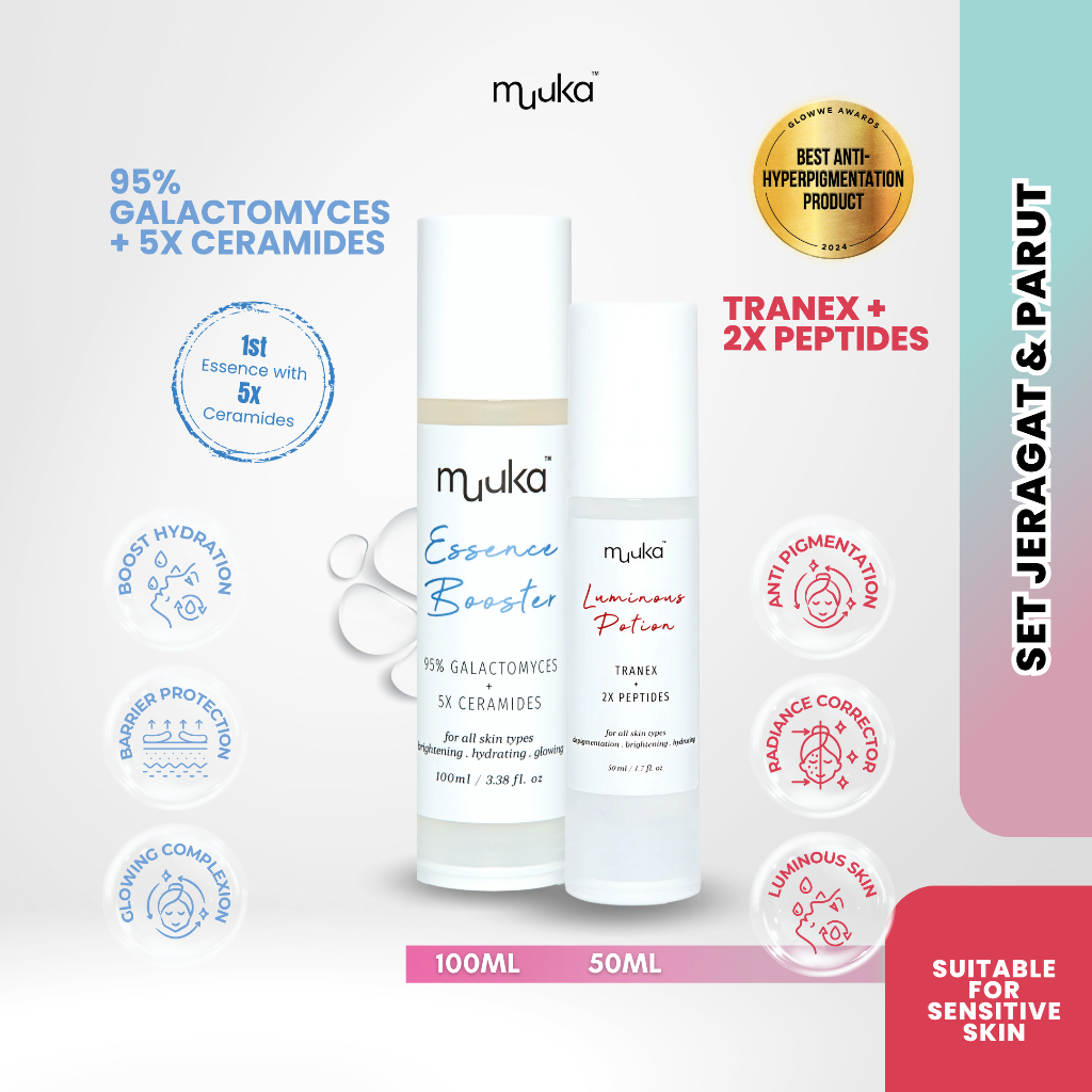 Set Jeragat & Dark Spot | MUUKA Essence Booster 100ML | MUUKA Luminous ...