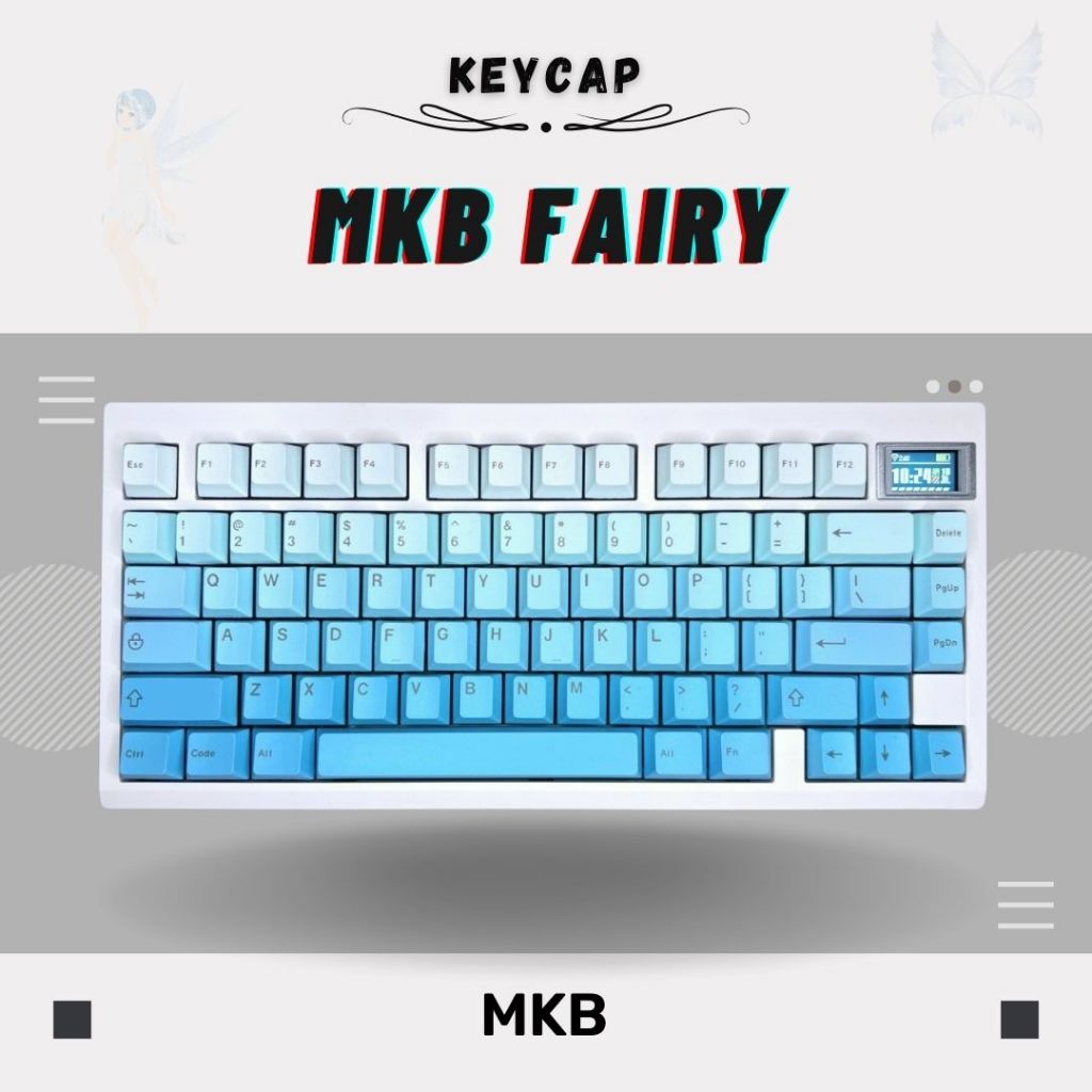 MKB Fairy PBT Cherry Profile Gradient Keycap Set for Mechanical Keyboard | Shopee Malaysia