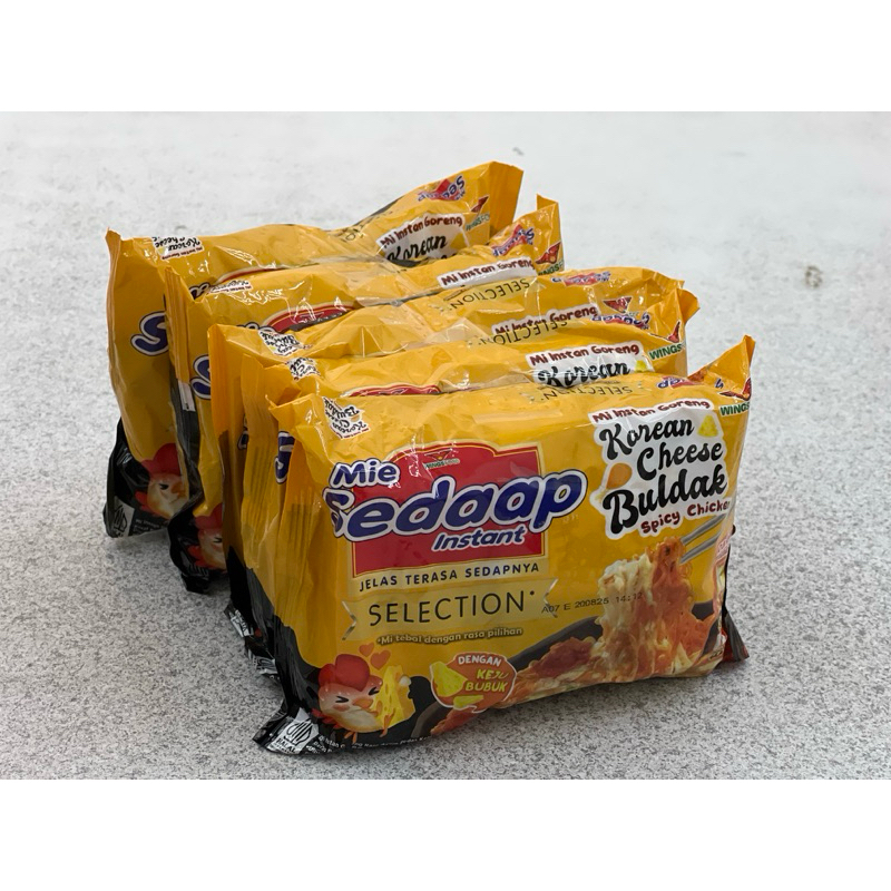 5pcs Wingsfood Mie Sedaap Instant Korean Cheese Buldak Spicy Chicken ...
