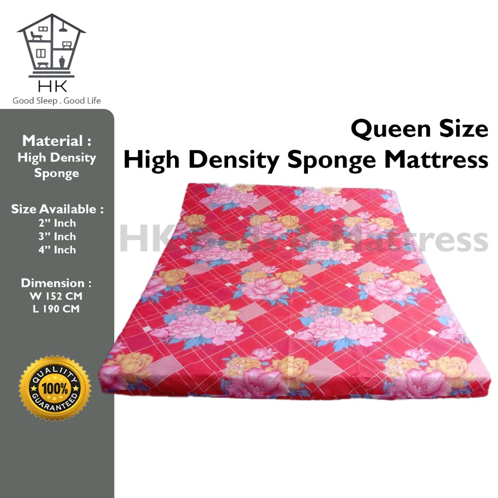 [READY STOCK] Queen Mattress Tilam Queen HD Sponge 2''3''4'' | Shopee ...