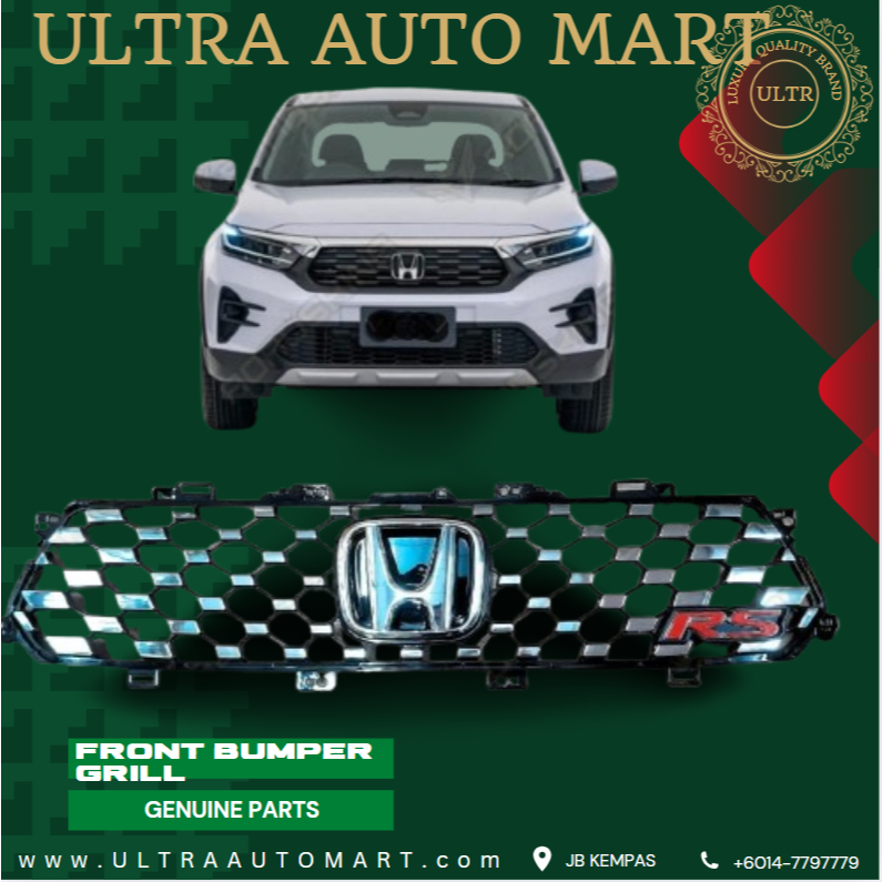 FREE LOGO HONDA WRV WR-V 2024 RS FRONT BUMPER GRILL GRILLE DIAMOND SPEC ...