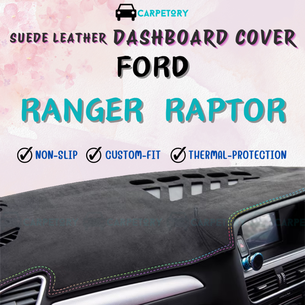 FORD Ranger Raptor T7 T8 T9 Pick Up Wildtrak Suede Leather Dashboard ...