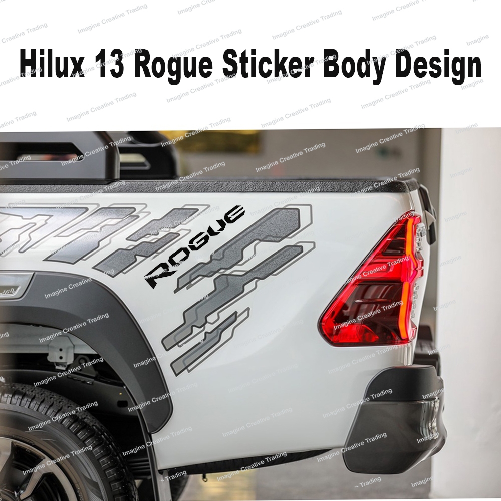 TOYOTA Hilux 13 Rogue Sticker Body Design - Car Side Lining Body ...