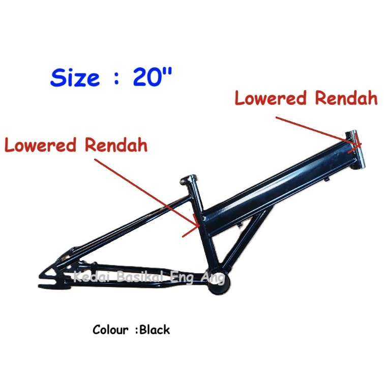 Body Petak Lowered RENDAH untuk Basikal size 20" dan FREE sticker Candy ...