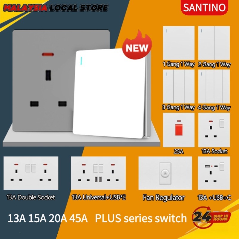 SANTINO Socket Switches Ce Series Switch / Switches & Socket Outlet ...