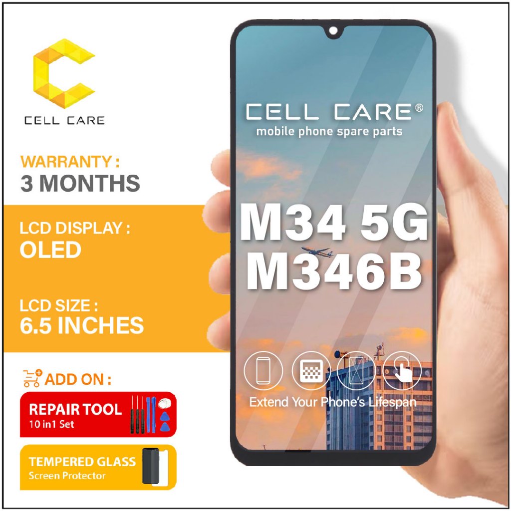 Lcd Display For Samsung M34 5G M346B (With Touch Screen) | Shopee Malaysia
