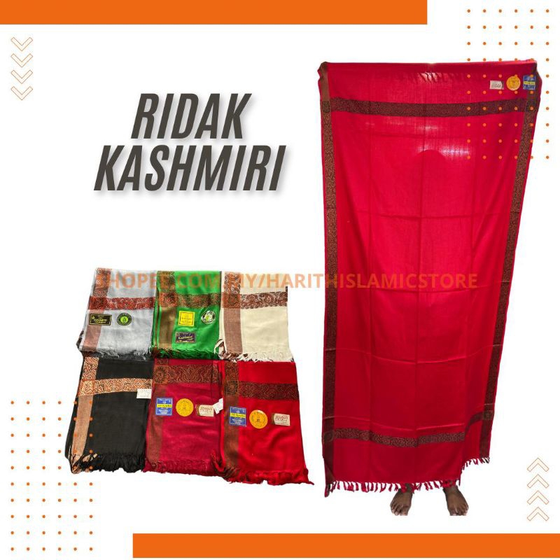 Ridak Kashmiri Premium Quality Kain Tebal Rida Selendang Bahu Lelaki ...