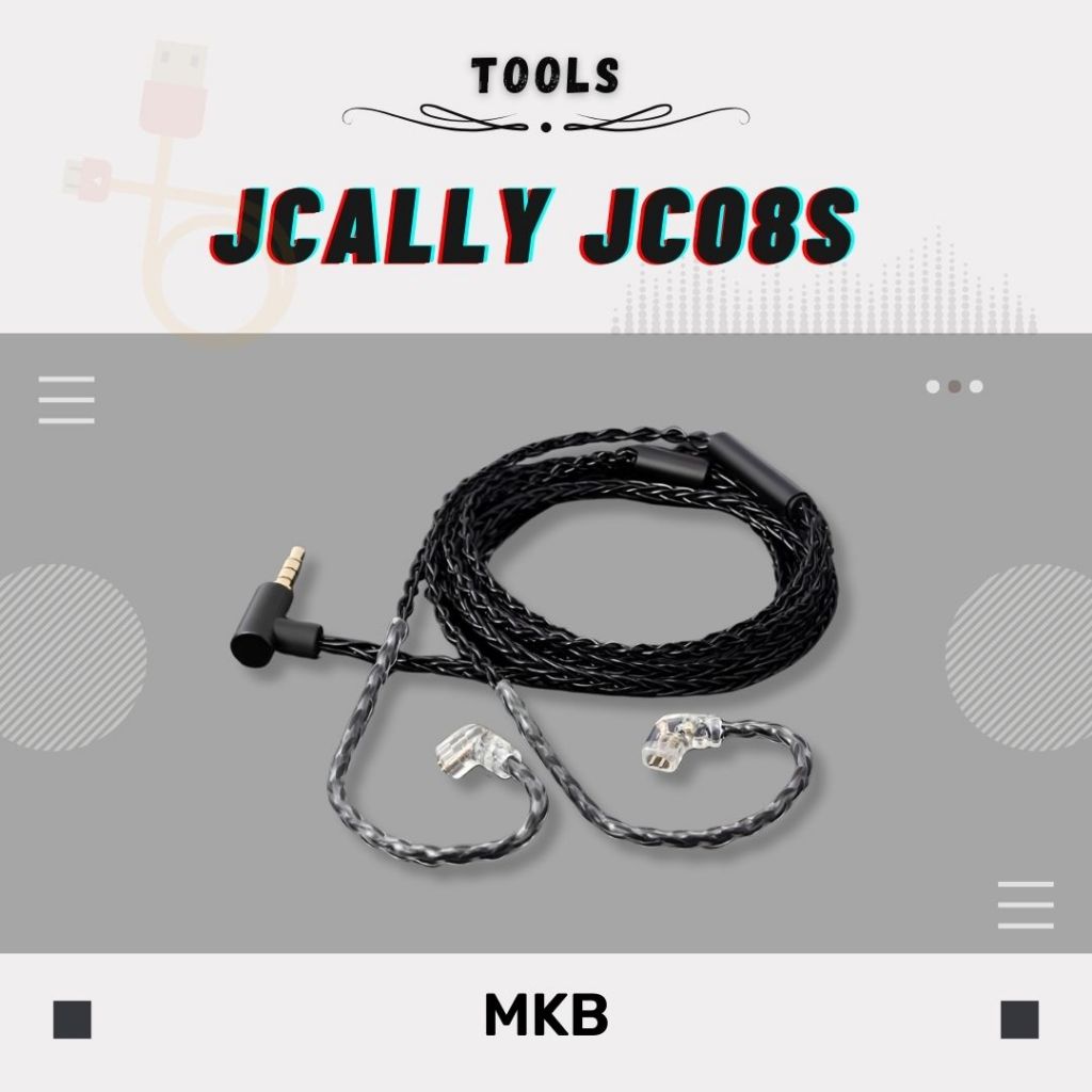 JCALLY JC08S High Resolution Microphone 8 Core High Purity 3.5mm Gold ...