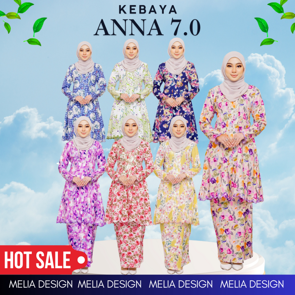KEBAYA ANNA 7 BY MELIA DESIGN SULAM BIKU JACQUARD SILK PREMIUM MURAH PLUS SIZE | Shopee Malaysia