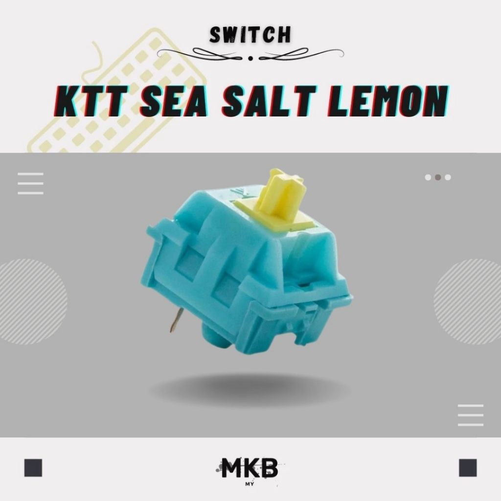 MKB KTT Sea Salt Lemon Linear Switch For Mechanical Keyboards | Shopee ...