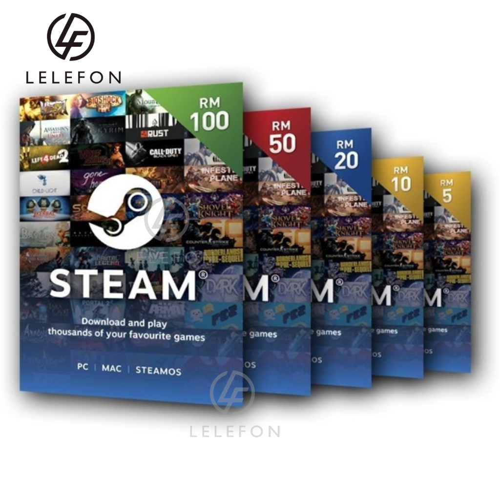 Steam Wallet MY steam wallet my Steam Code Steam Wallet Malaysia RM50, 80, 100, 200 | Shopee ...
