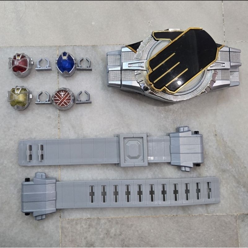 USED DX Wizard Driver Wizardriver Belt + 2 DX + 2 GP Ring Kamen Rider ...