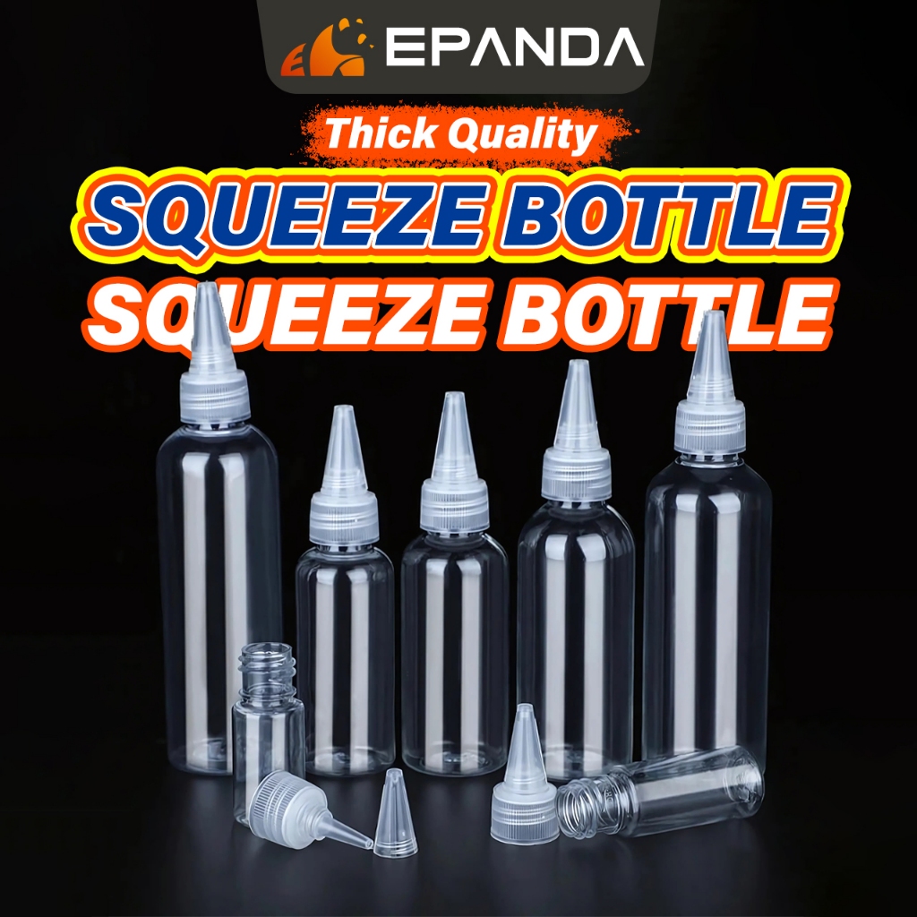 Transparent Plastic Squeeze Dropper Bottle Botol Plastik Refill Travel ...