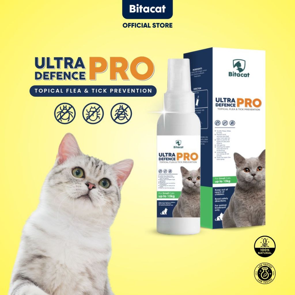 [BITACAT OFFICIAL STORE] BITACAT SPRAY KUTU HAMA KUCING ULTRA DEFENCE ...