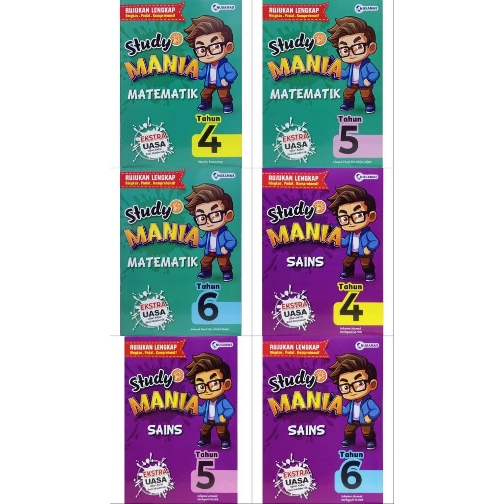 2025 STUDY MANIA SAINS & MATEMATIK TAHUN 4.5.6 [NUSAMAS] | Shopee Malaysia