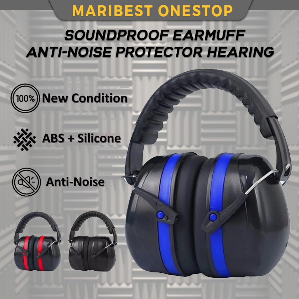 Strengthen Soundproof Ear Defenders SNR 35dB Muff Anti-Noise Protector ...