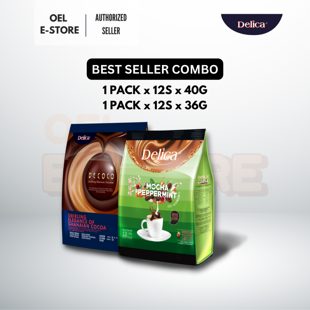 (Best Seller Combo) Delica Decoco Chocolate Drink x1 + Delica Ipoh White Coffee - Mocha ...