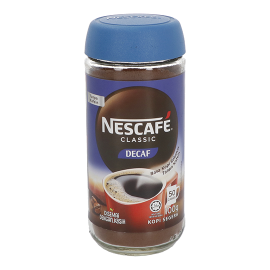 Nescafe Classic Decaf Ground Coffee 100% Kopi Segar Terpilih ...
