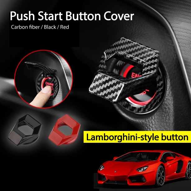 Car Push Start Button Cover Lamborghini Style On Off Engine Switch ...