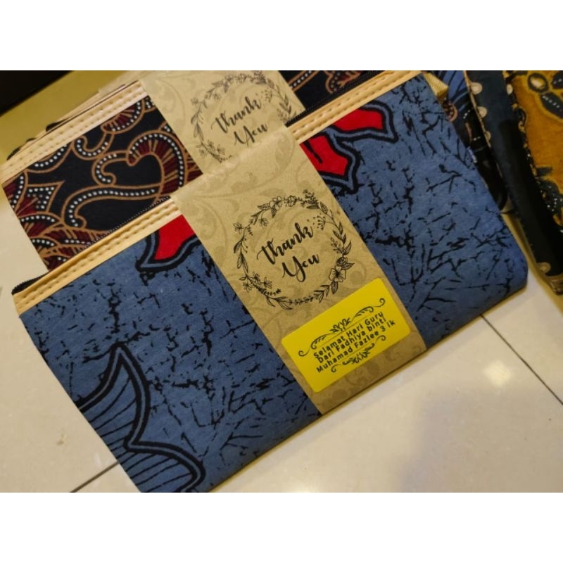 Doorgift Wallet Batik Goodies Kahwin Hadiah Hari Guru Happy Teachers ...