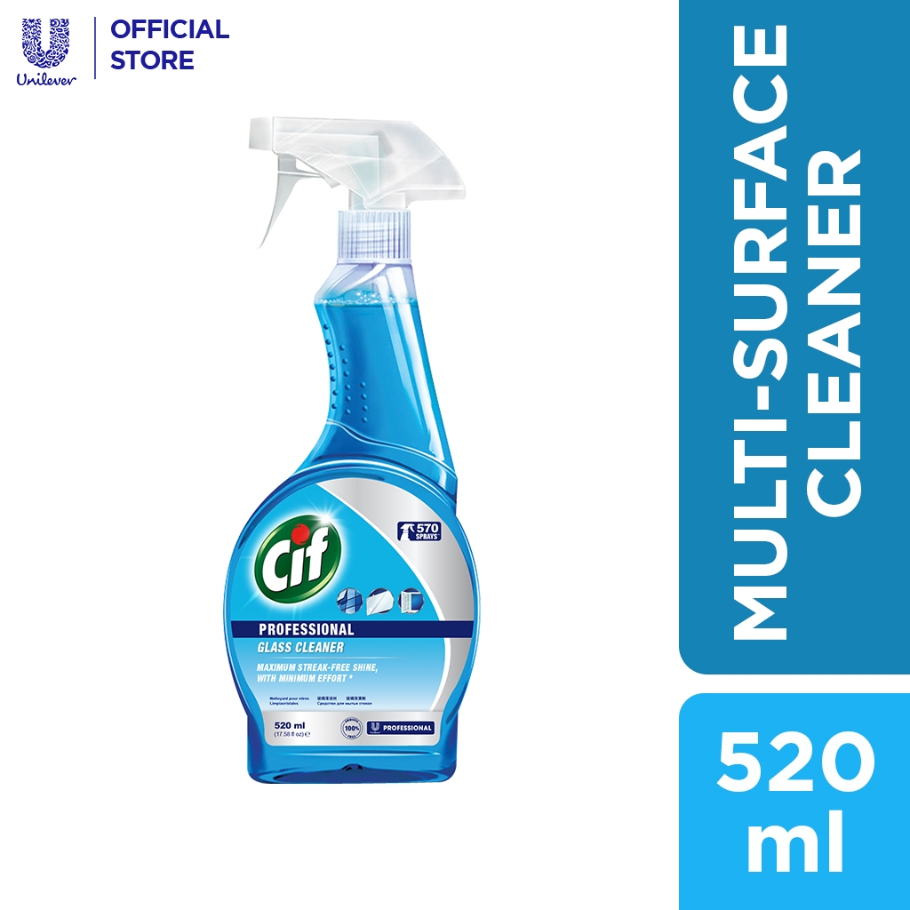 Cif Professional Window Glass Spray Cleaner For Household Kitchen ...