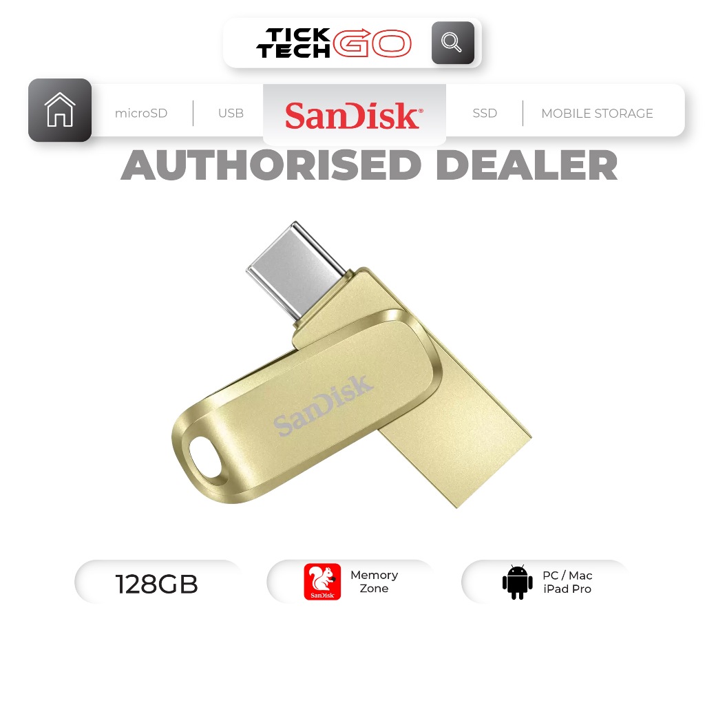 SanDisk Ultra Dual Drive Luxe (128GB/ 256GB/ 512GB) USB Type-C™ Flash ...