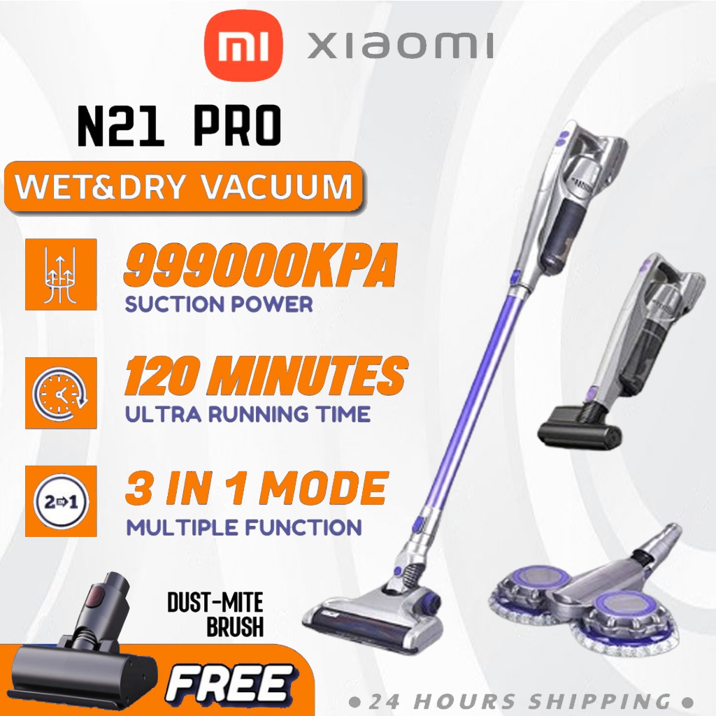 Xiaomi 2 IN 1 Cordless Vacuum Debu Hama Vacuum Cleaner Wet And Dry ...
