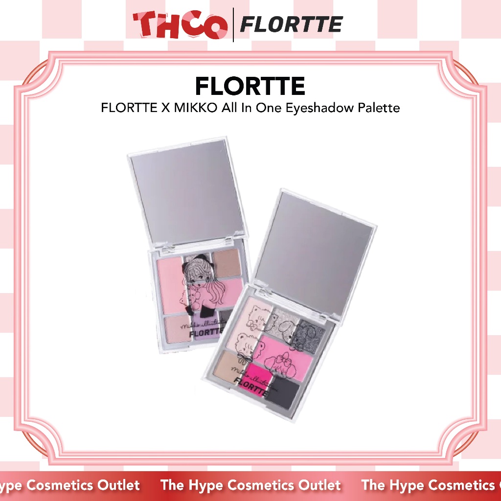 FLORTTE X MIKKO All In One Eyeshadow Palette 花洛莉亚 X Mikko 联名款软软派对系列眼影综合盘 | Shopee Malaysia