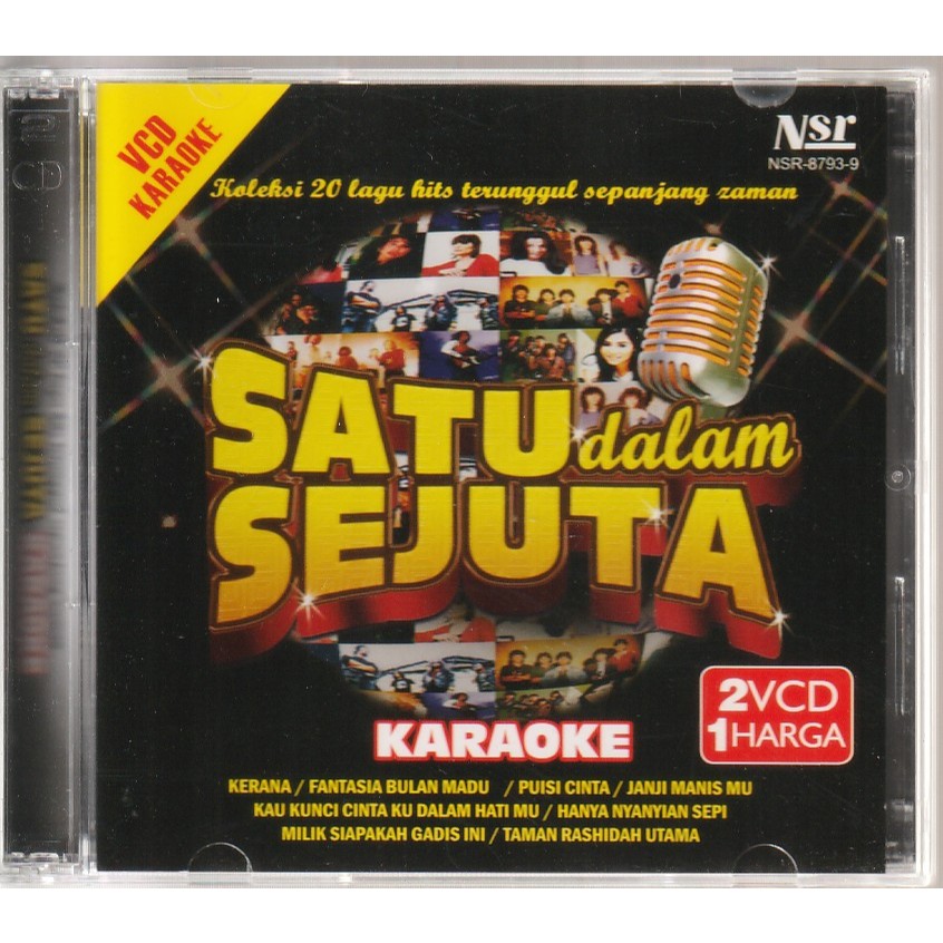 VCD SATU DALAM SEJUTA : 20 LAGU HITS [ VCD KARAOKE ORIGINAL ] | Shopee ...