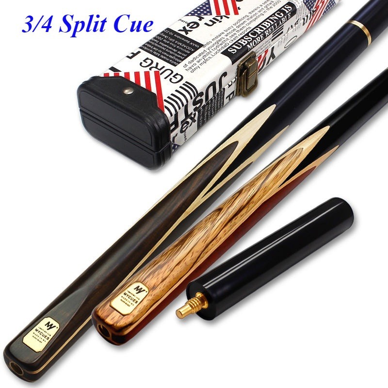 MS Snooker Cue 3/4 Split Cue Small Head Black Eight Table Billiard Cue ...