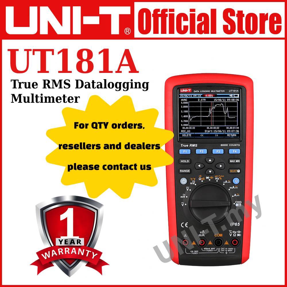 UNI-T UT181A True RMS Datalogging Multimeter | Shopee Malaysia