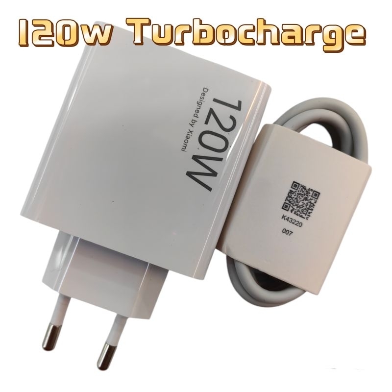Mi 120w Power Adapter Charger With 6A Type-C USB Cable Support Redmi ...