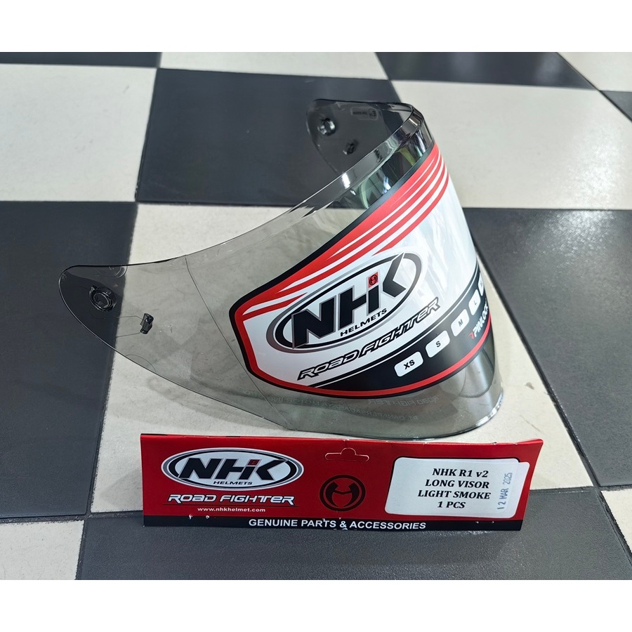 NHK R1 V2 VISOR SIANG MALAM LIGHT SMOKE 100% ORIGINAL | Shopee Malaysia