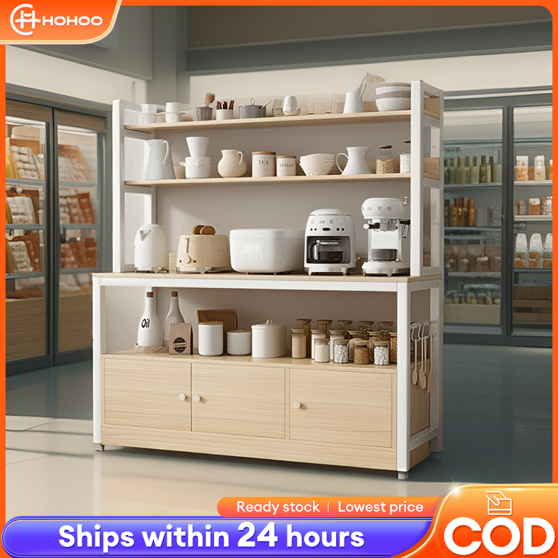 Kabinet Dapur Kitchen Storage Rak Kitchen Cabinet Rack Island Table Rak ...