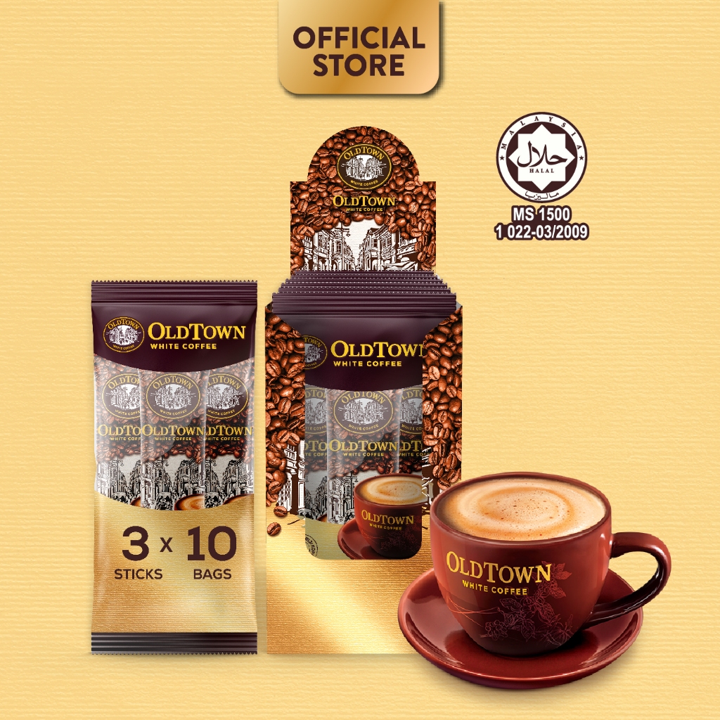 (Bundle of 10) OLDTOWN White Coffee Instant 3in1 Premix Convenient Box ...