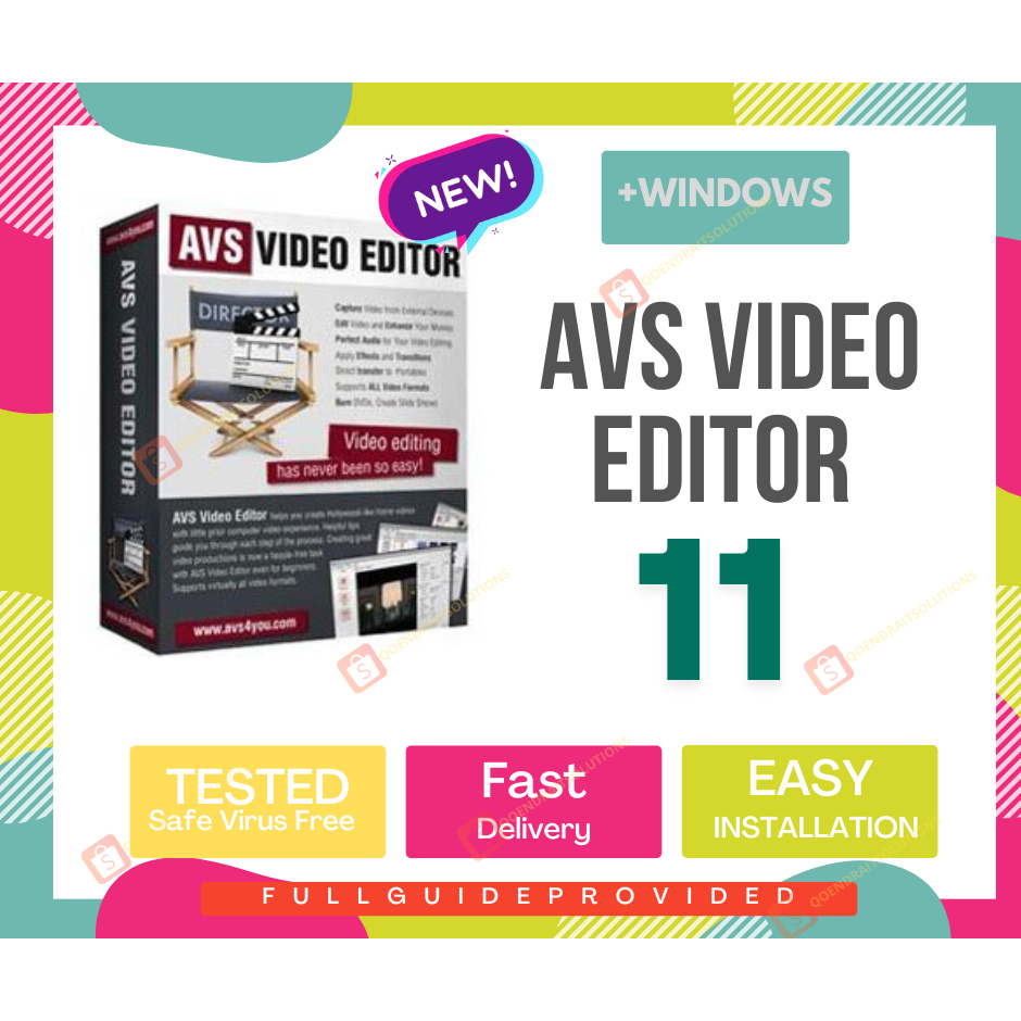 AVS Video Editor 11 🔥 Latest🔥Activated Full Ver | Shopee Malaysia