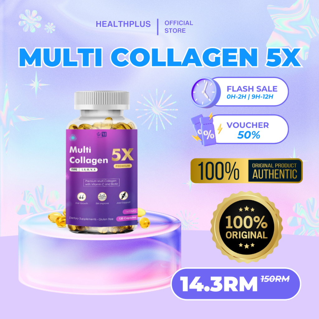 MULTIPLUS Multi Collagen 5X 120 Capsules | Shopee Malaysia