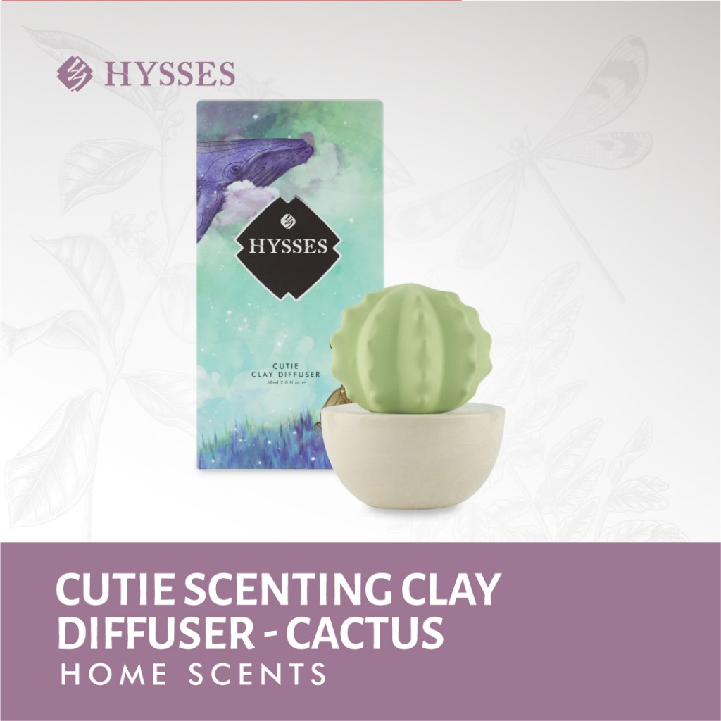 Hysses Cutie Clay Diffuser Cactus, Lemongrass | Shopee Malaysia