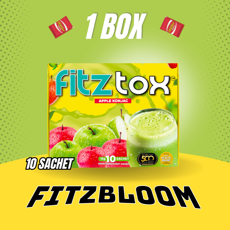 FITZTOX APPLE KONJAC 1 BOX ( 10 SACHET ) - FITZBLOOM | Shopee Malaysia