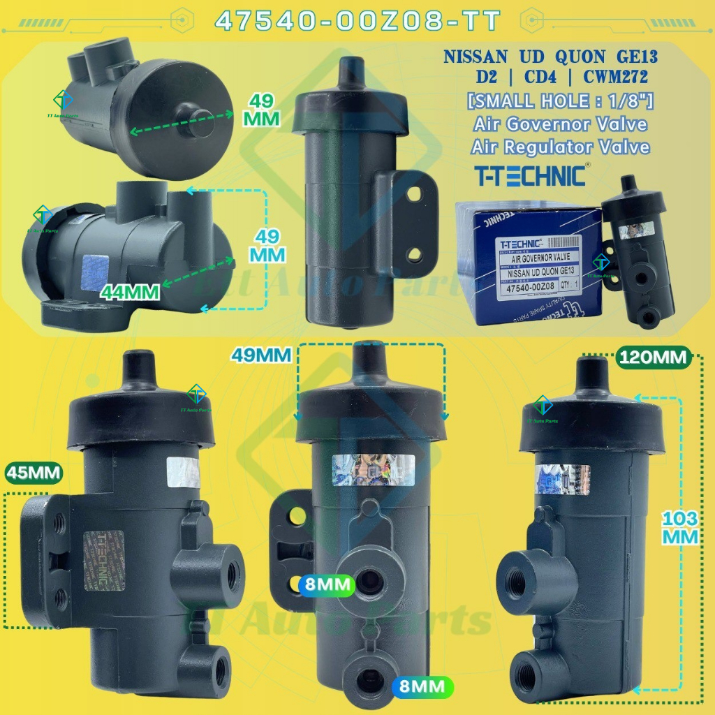 Air Pressure Regulator Valve / Injap Governor (Hole: 1/8") | Nissan CD4 ...