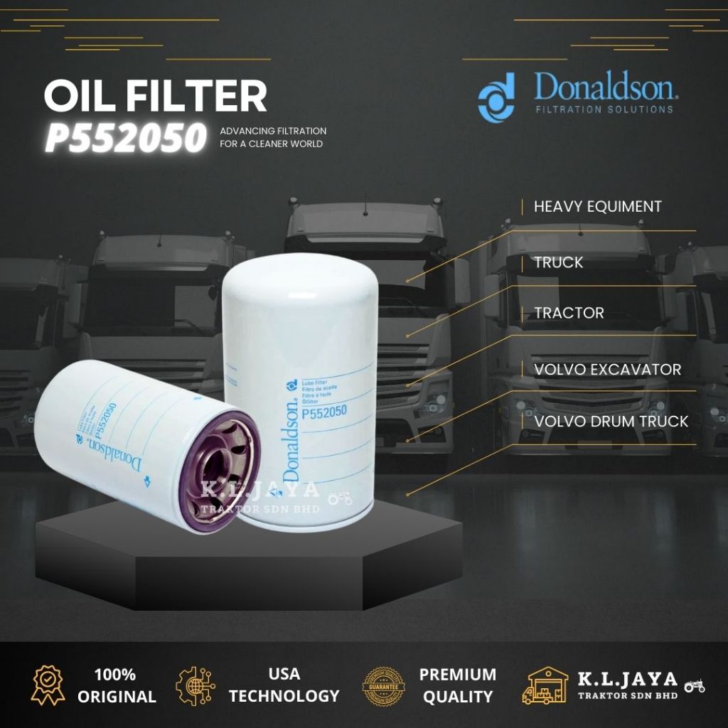 ORIGINAL DONALDSON P552050 OIL FILTER REPLACEMENT ENGINE PART [HEAVY ...