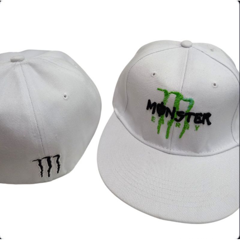 Cap/unisex cap/topi/sports hat/56cm/plain/cap mnster enrgy/ghost/white ...